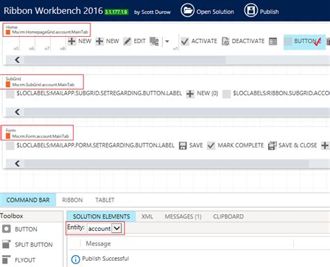 Dynamics Crm Display Button On Entity HomePageGrid In RibbonWorkBench
