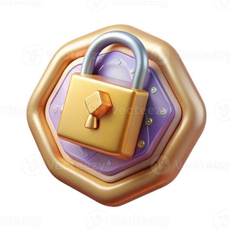 Vibrant Minimalist Cybersecurity Data Encryption Icon Isolated For Security Genuine 58995365 Png