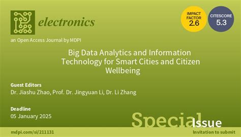 Electronics Mdpi On Linkedin Callforpapers Specialissue Bigdata Smartcities Mdpielectronics