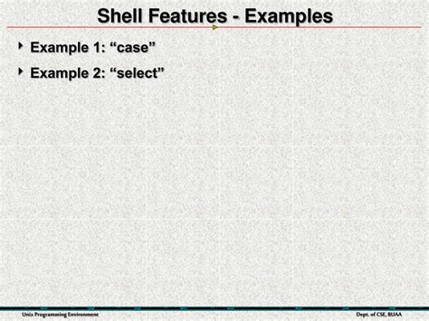 Ppt Unix Programming Environment Part 4 Shell Programming Prepared By Xu Zhenya Xzybuaa
