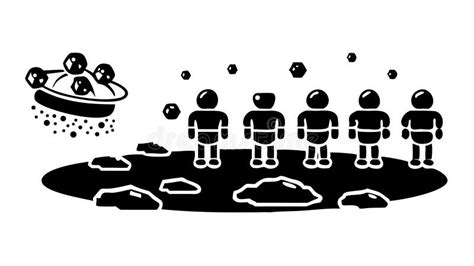 Robots On Planetary Surface Extraterrestrial Exploration Vector Design Generative Ai Stock