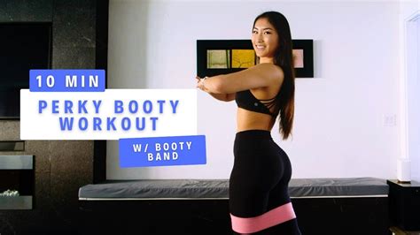 10 Min Booty Workout W Band No Repeat At Home Workout Jamie Tsai