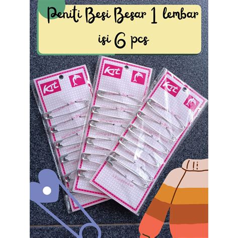 Jual PENITI KIT BESI WARNA PUTIH UKURAN BESAR JUMBO 1 LEMBAR ISI 6 PCS Shopee Indonesia