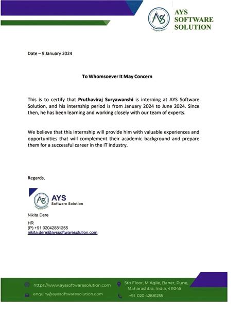 Ayssoftwaresolution Professional Smallsteps Intern Pruthaviraj Suryawanshi