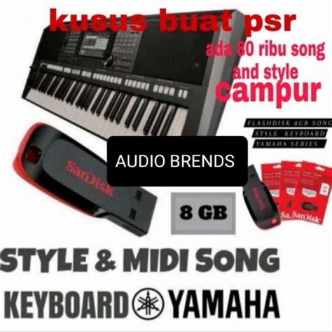 Jual FLASHDISK USB LAGU KEYBOARD SONG DAN STYLE YAMAHA ALL TIPE PSR SERIES Di Seller Graha