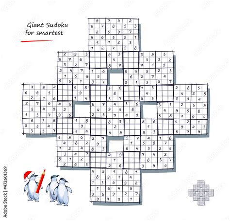 Giant Sudoku For Smartest Logic Puzzle Big Size Game With 9 Squares