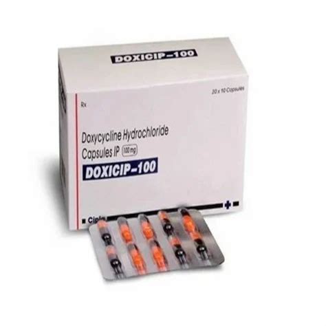 Doxycycline Hydrochloride 100 Mg Capsules At Rs 39 Stripe