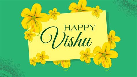 Download Small Note Greeting Happy Vishu Wallpaper