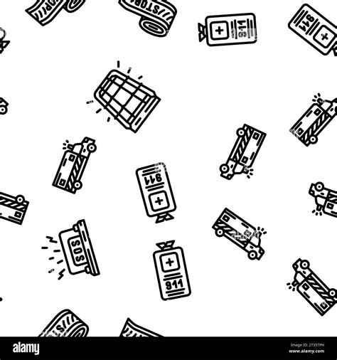 Alert Caution Error Danger Vector Seamless Pattern Stock Vector Image