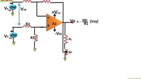 Differential Amplifier With One Op Amp