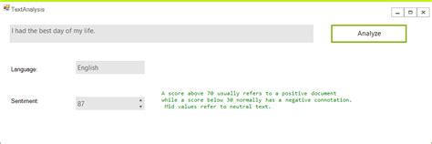 Text Analysis WinForms Cloud Integration Telerik UI For WinForms