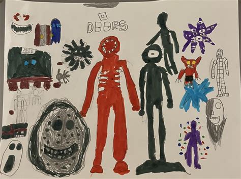 Roblox Doors All Entities Drawing By Ultbonniex2012 On Deviantart