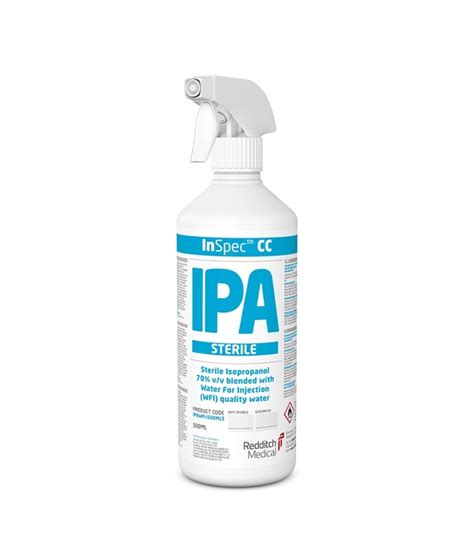 601 010m Inspec Ipa Solution And Wipes Sterile 70 Isopropyl Alcohol