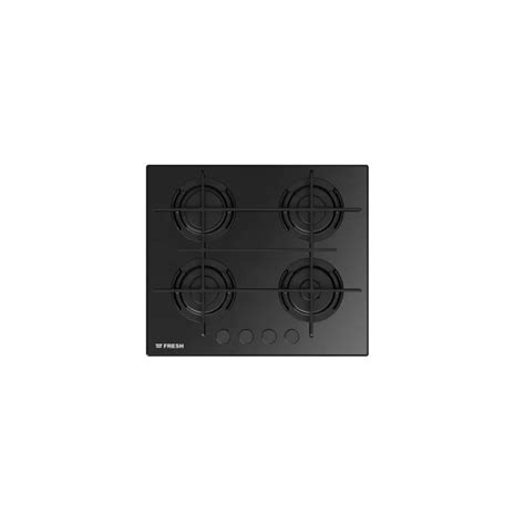 بوتجاز فريش مسطح غاز بيلت ان 60سم اسود زجاج زهر S2 امان 9624 نور سمارت