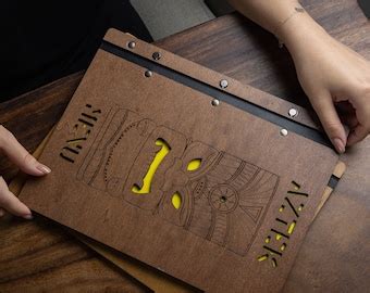 Table Menu Folder Restaurant Menu Holder Wood Menu Board Custom Menu Cover Menu Clipboard Binder