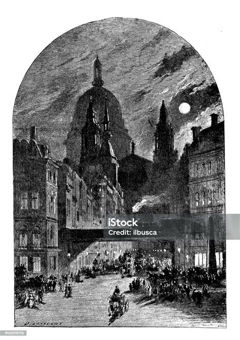 잉글랜드 스코틀랜드와 아일랜드의 삽화를 골동품 세인트 폴의 대성당 성당에 대한 스톡 벡터 아트 및 기타 이미지 성당 세인트 폴 대성당 판화 제작물 Istock