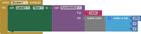 Label HTML Color Code MIT App Inventor Help MIT App Inventor Community