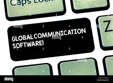 Word Writing Text Global Communication Software Business Concept For