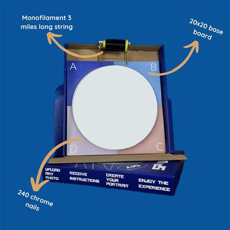 Personalized String Art Portrait Diy Craft Kit For Creative Home Décor Etsy