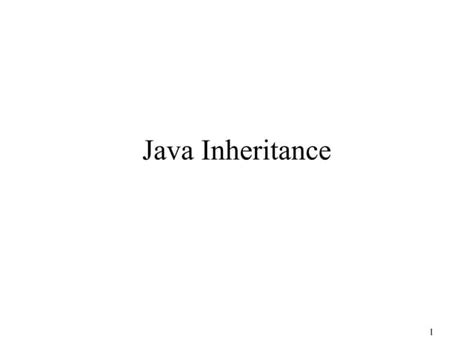 04inheritance Power Point Presentation Ppt