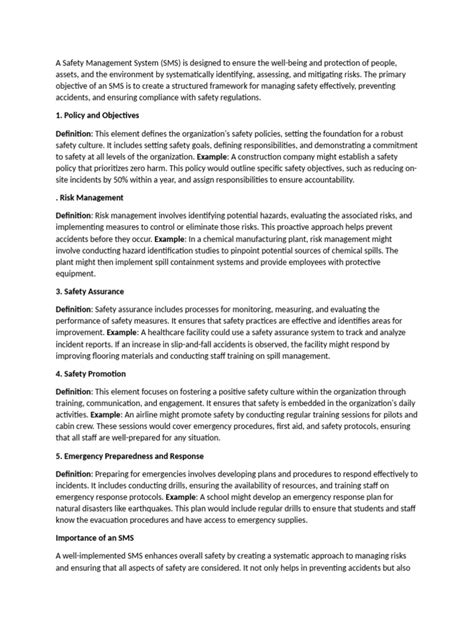 A Safety Management System Pdf Safety Risk Management