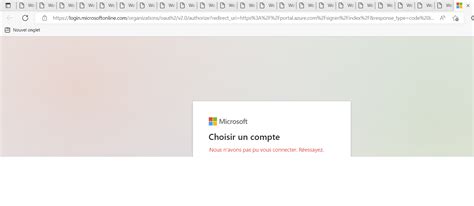 Azure Portal Sign In Failed Automatically Retry And Ends With Error