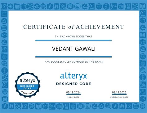 vedant gawali on linkedin alteryx dataanalytics certification