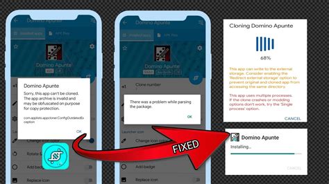 App Cloner 2144 Cloning Error Fix Config Outdated Invalid