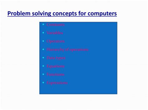Ppt Problem Solving Concepts Powerpoint Presentation Free Download Id6465831
