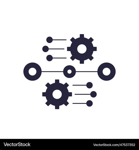 Streamline Process Icon Design Royalty Free Vector Image