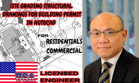 Draw Site Grading Structural Drawings For Building Permit City Permit
