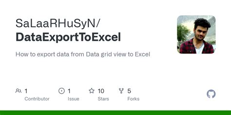 GitHub SaLaaRHuSyN DataExportToExcel How To Export Data From Data Grid View To Excel