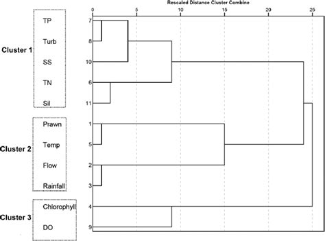 Dendrogram Of Hierarchical Agglomerative Cluster Analysis Indicating