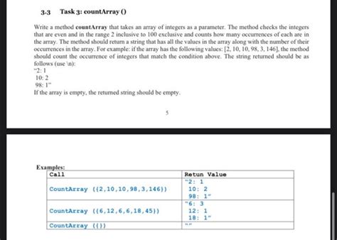 Solved Write A Method Countarray That Takes An Array Of