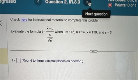 Solved Check Here For Instructional Material To Complete Chegg