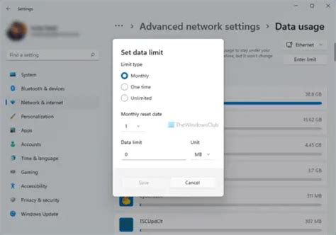 Limit Monitor Manage Internet Data Usage On Windows 11