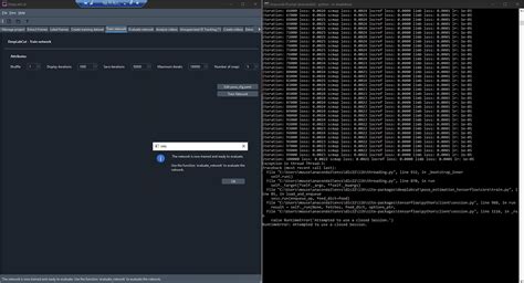 as training completes i get a runtimeerror attempted to use a closed