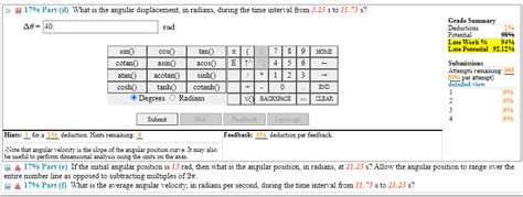 Solved 6 Problem 12 A Detailed Graph Of Angular Velocity