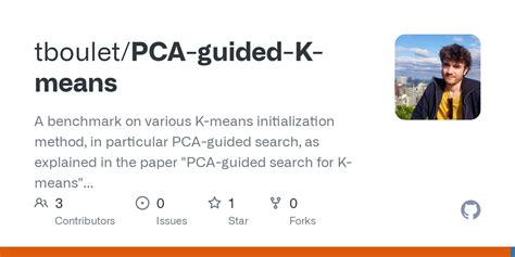 Github Tbouletpca Guided K Means A Benchmark On Various K Means Initialization Method In