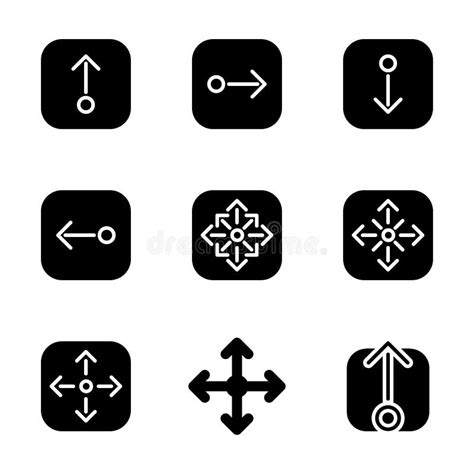 Arrow Icon Set 2 Include Arrowinterfaceesentialweb Stock Vector