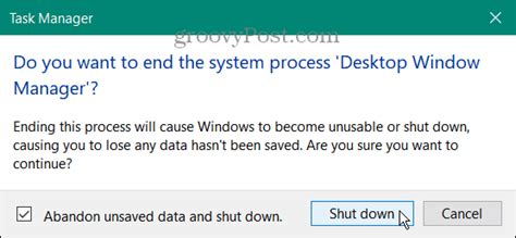 what is desktop window manager dwm exe and should it be running