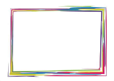 Vector Colorful Border Or Photo Frame Design Collection 34788921 Vector Art At Vecteezy