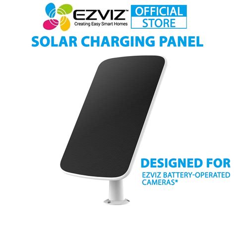Ezviz Solar Charging Panel C Compatible With Hb8 Cb8 Cb3 Bc1 B1 B2
