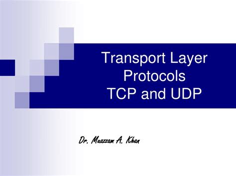 Ppt Transport Layer Protocols Tcp And Udp Powerpoint Presentation