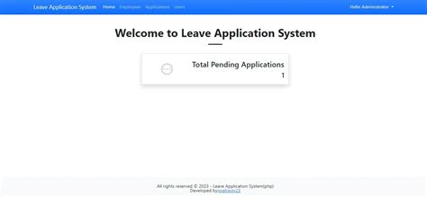 Leave Application System In Php And Sqlite3 Source Code Free Download