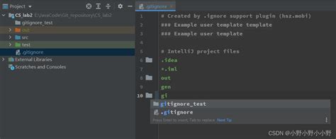 idea中如何设置 gitignore文件 idea git ignore csdn博客