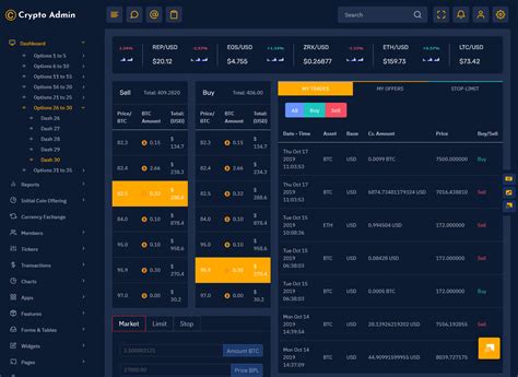 Powerful Cryptocurrency Dashboards Ui Framework Crypto Admin