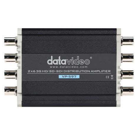 3G HD SD SDI Switch 2 Input Split 6 Output Distribution Amplifier