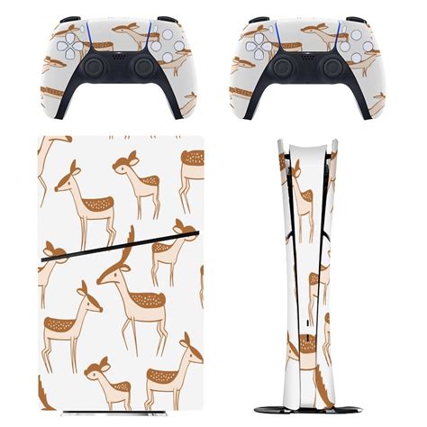 Deer Ps5ps5 Slim Digital Disc Skin Sticker For Console And Controller