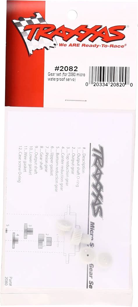 Traxxas 2082 Gear Set For 2080 Servo Toys And Games